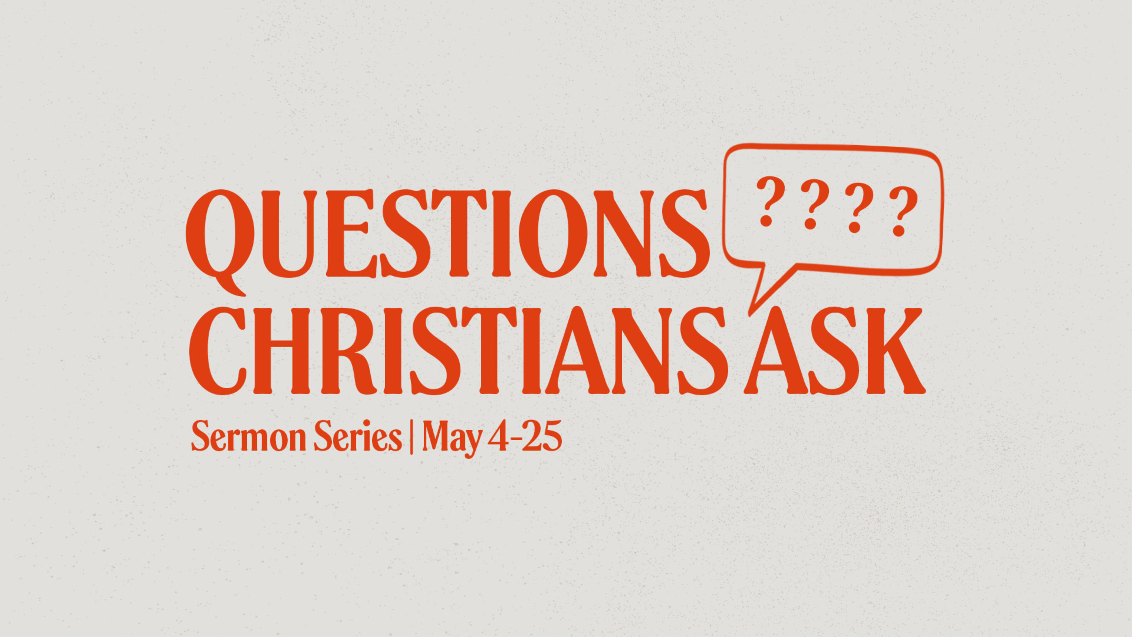 St. Luke's | Questions Christians Ask